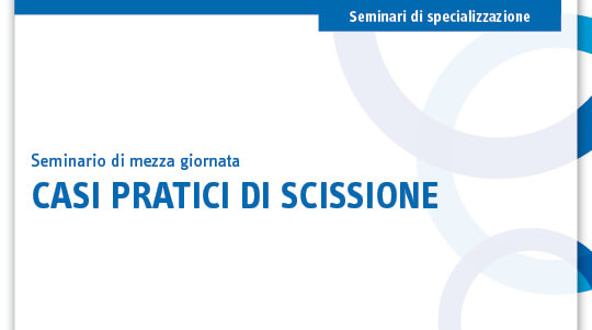 La nuova scissione mediante scorporo - Euroconference News