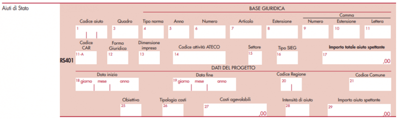Crediti energia e carburante: compilazione del rigo RS401 ...